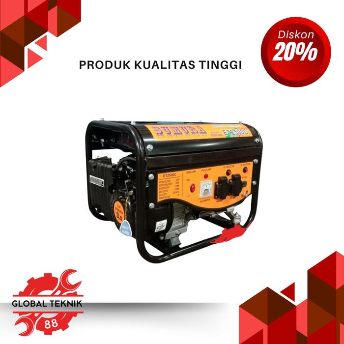 Jual Genset Bensin - Sumura ET 2500C - Generator Set 1100W - Kota Pekalongan - Global Teknik 88 ...