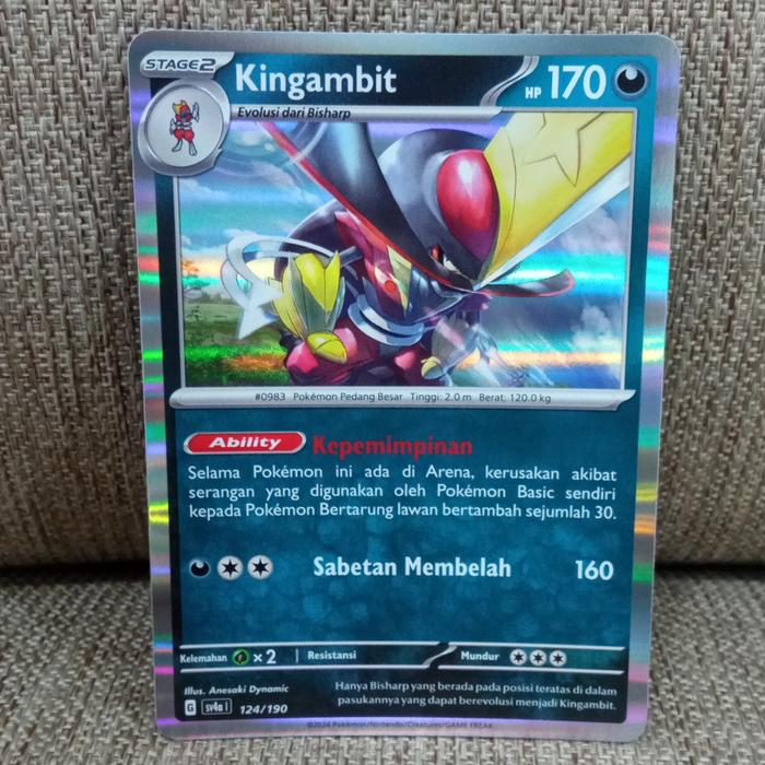 Jual KARTU POKEMON INDONESIA KINGAMBIT SV4A 124/190 HOLO - Jakarta Barat - Royal Brick | Tokopedia