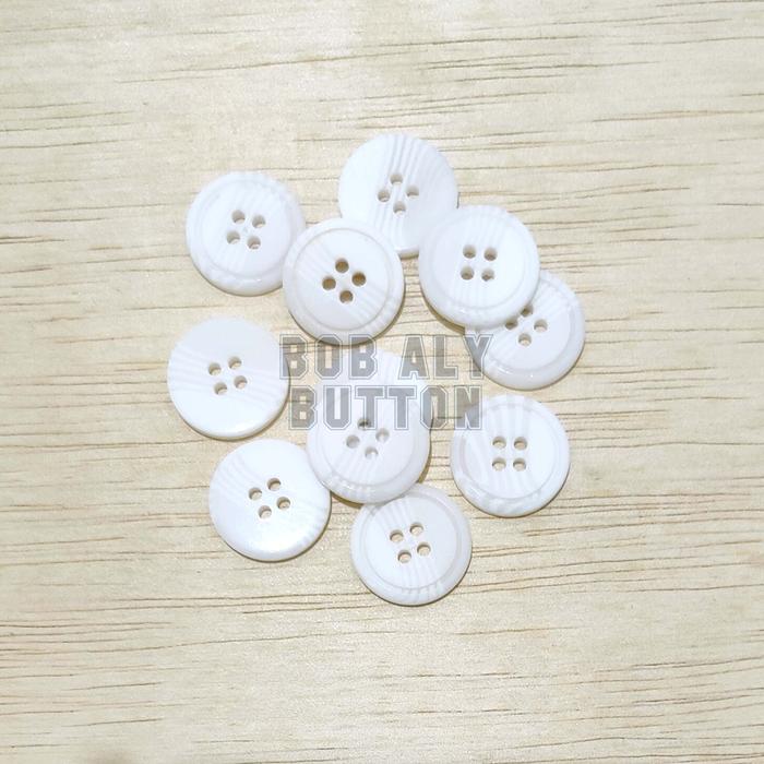 Jual Kancing Jas Besar 20 mm / Kancing Jas Besar 12 Pcs - Putih - Kota ...
