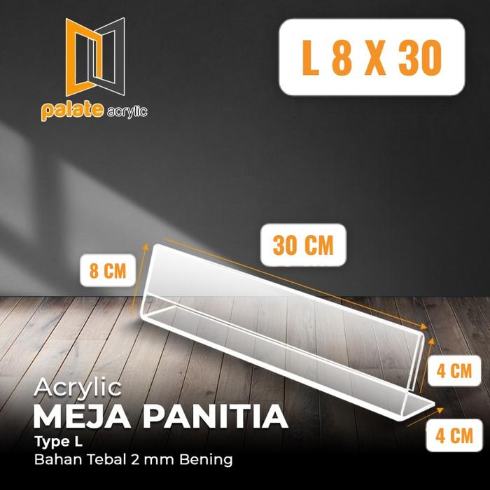 Jual AKRILIK NAMA / NAMA PANITIA / PAPAN NAMA MEJA AKRILIK MODEL L ...