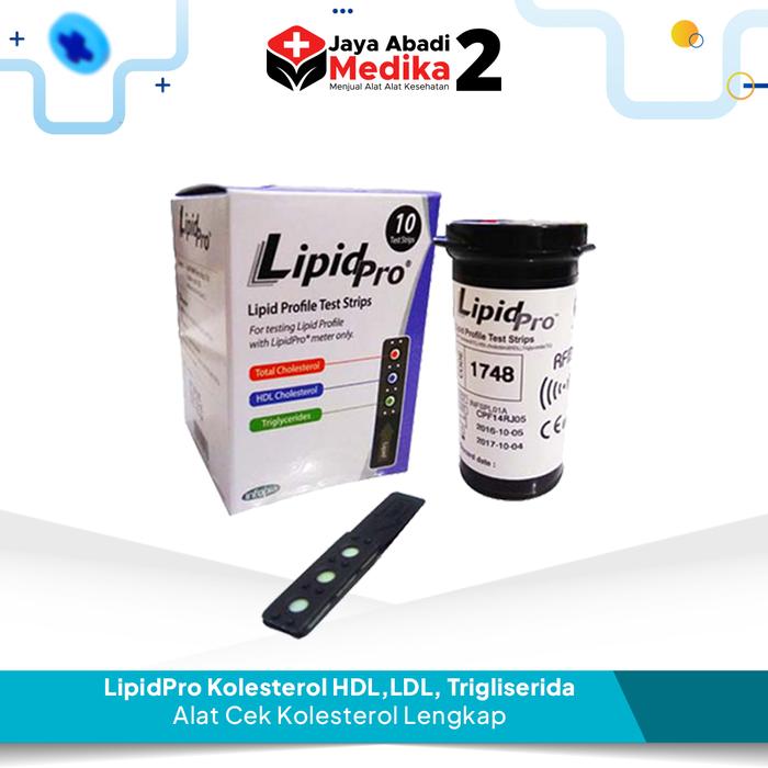 Jual lipidpro strip/test strip lipid pro isi 10 pcs original made in ...