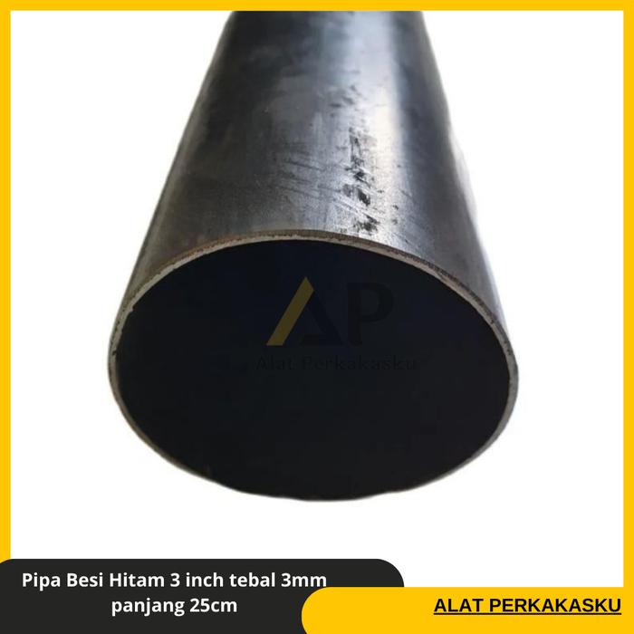 Jual Pipa Besi Hitam 3 inch tebal 3mm panjang 25cm - Jakarta Barat ...