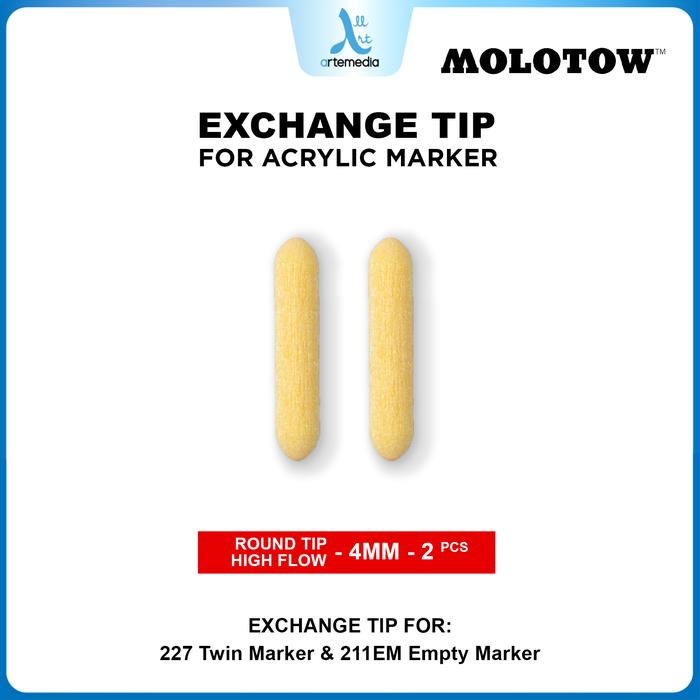 Jual Molotow Exchange Tip Acrylic Marker Mata Pengganti Spidol - ROUND ...