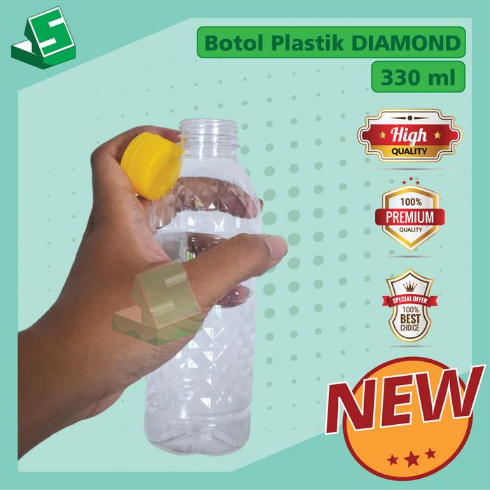 Jual Botol Plastik DIAMOND SN (tutup Pendek) / Botol Diamond 330 ml ...