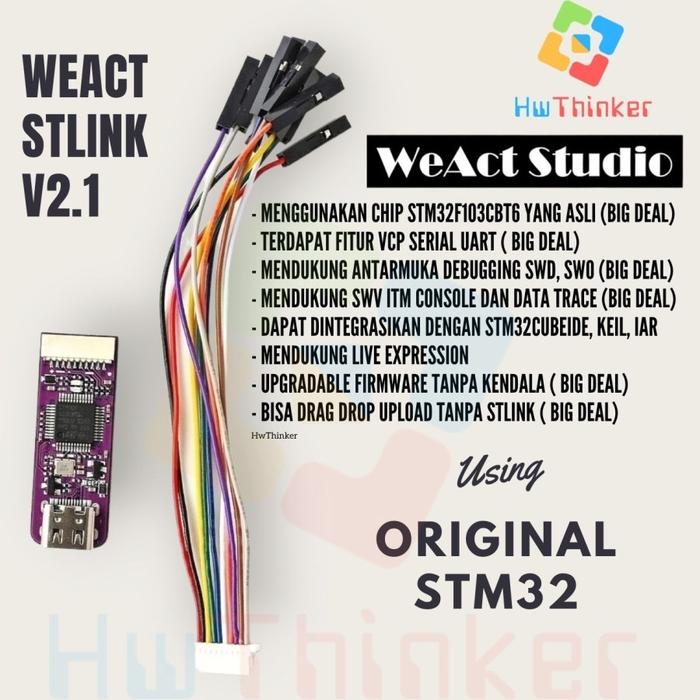 Jual WeAct STM32F411CEU6 STM32 STM32F4 ARM Cortex M4 Blackpill Flety V3 ...