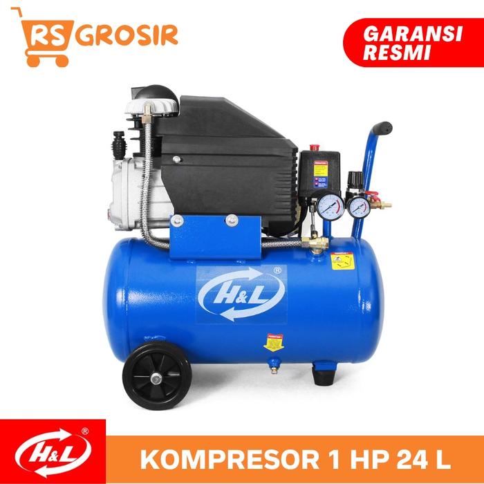 Jual Mesin Kompresor Compressor Udara Angin Air H&L 1HP 24L Bengkel Motor Mobil Premium - Kota ...