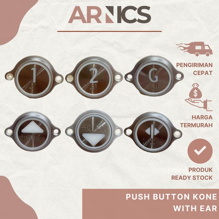 Jual Push Button Kone with Ear / Elevator Push Button/ Push Button Lift ...