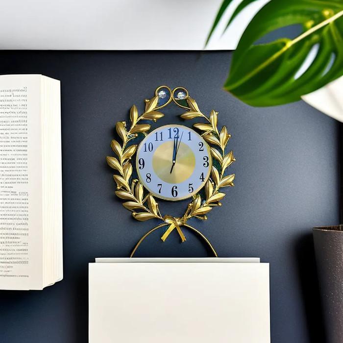 Jual Jam Dinding Quartz Iron Luxury European Style 53cm - Gold ...