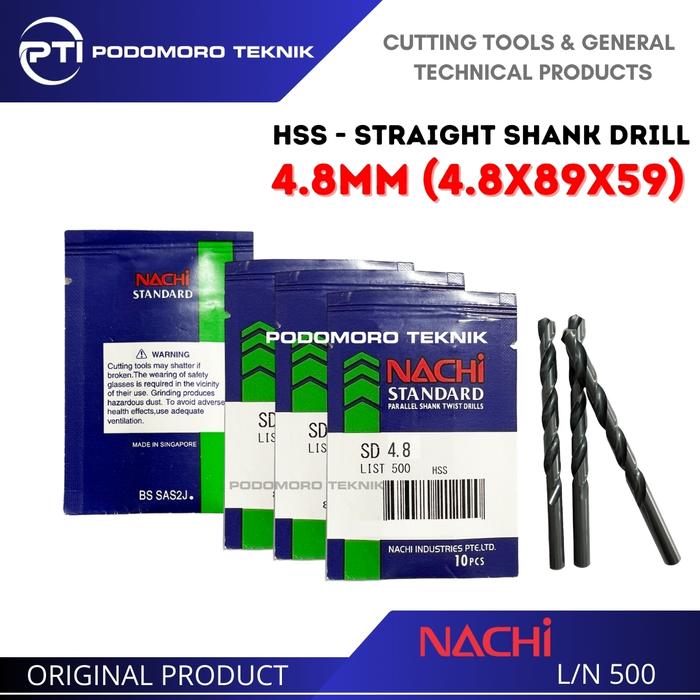 Jual NACHI Mata Bor 4.8 mm Drill 4.8 mm HSS Mata Bor Besi Merk NACHI Japan - Kab. Bekasi ...