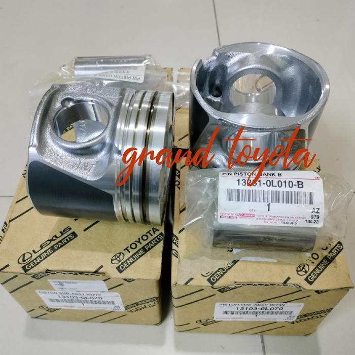 Jual Piston Innova Fortuner Diesel 2KD Original 13103-0L070 Harga Set ...