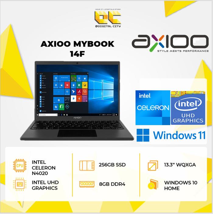 Jual AXIOO MYBOOK 14F CELERON 4GB 256GB W10 13.3WQXGA IPS 2.5K ...