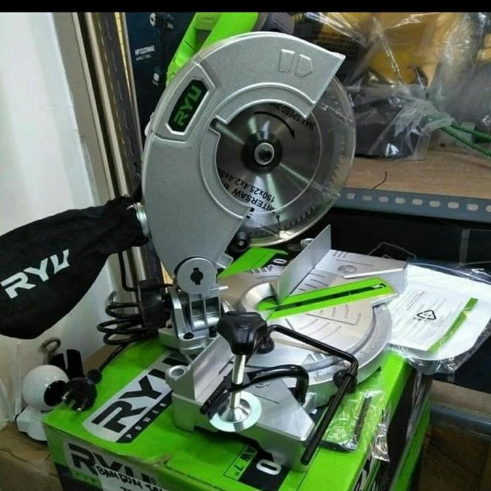 Jual STOK BARU Miter Saw TEKIRO RYU LOW WATT Mesin gergaji Kayu ...