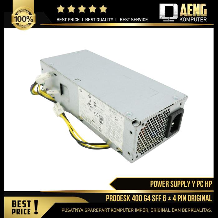 Jual Power Supply Psu PC HP Prodesk 400 G4 SFF 6 + 4 pin Original ...