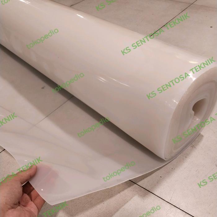 Jual silicone rubber sheet putih tebal 2mm / karet silikon lembaran ...