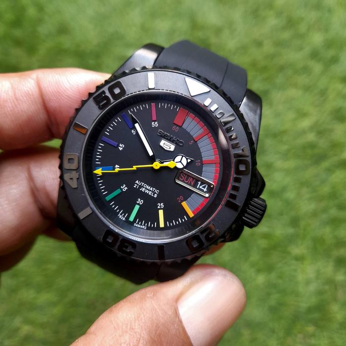 Jual SEIKO MOD rally dial seikolex BLACK CASE PVD SKX SRPD NH35 ...