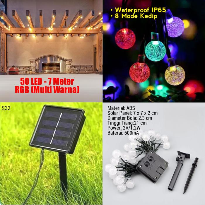 Jual Lampu Led Hiasan 17 Agustusan Outdoor Lampion/Jamur Power Baterai ...
