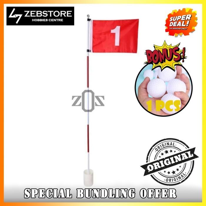 Jual Tiang Bendera Flag Golf Putting Cup Lubang Hole Lapangan - Kota ...