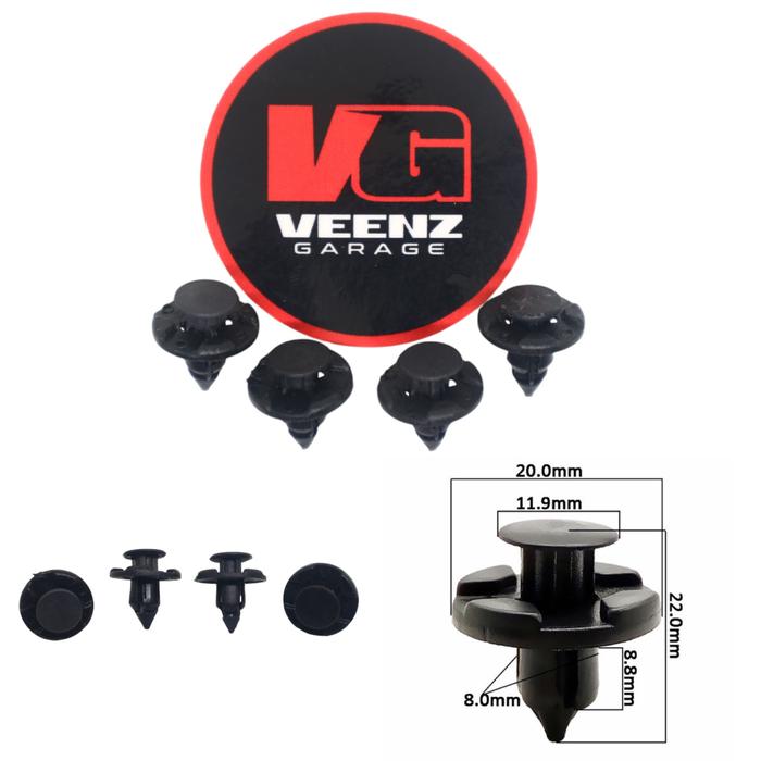 Jual Kancing Klip Clip Bumper Bemper Liner Fender Grill Mobil 8MM ...