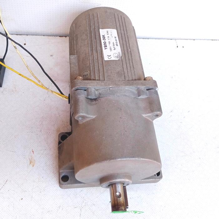 Jual MOTOR GEARBOX AC 220V. 120 W. RATIO 1:50. TORSI/angkat beban 120kg ...