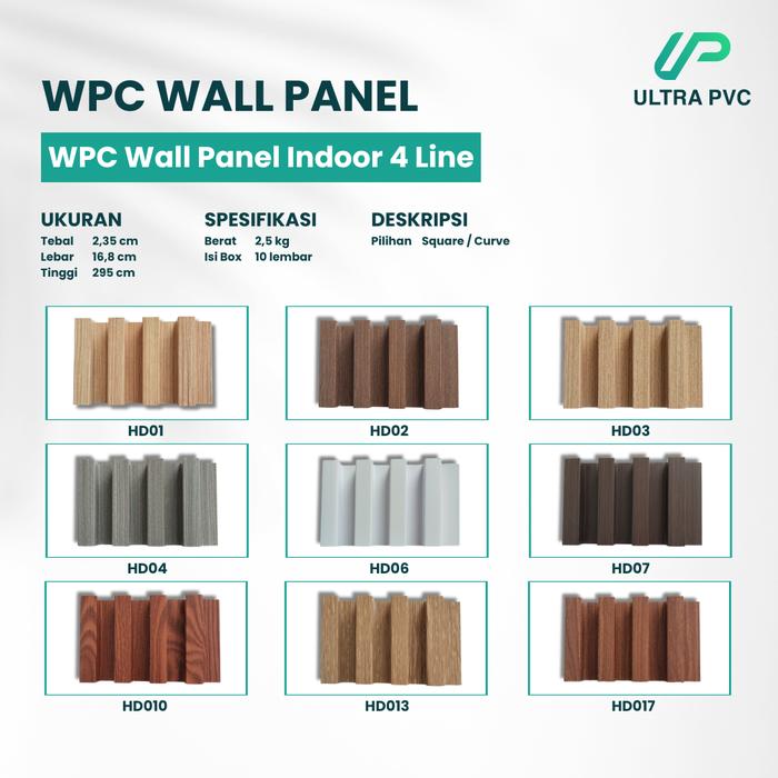 Jual WPC WALL PANEL INDOOR 4 LINE - HIASAN DINDING // DEKORASI DINDING ...