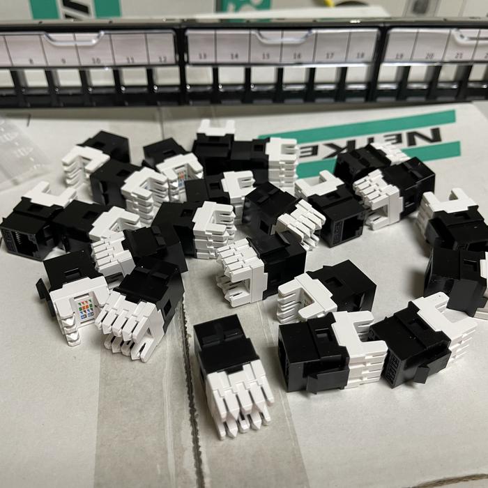 Jual Belden patch panel 24 port cat 6 include modular jack 1 giga ...