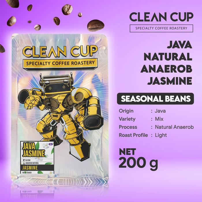Jual Kopi Clean Cup Java Jasmine Whole Bean 200g - Kab. Sidoarjo - Clean Cup Roastery | Tokopedia