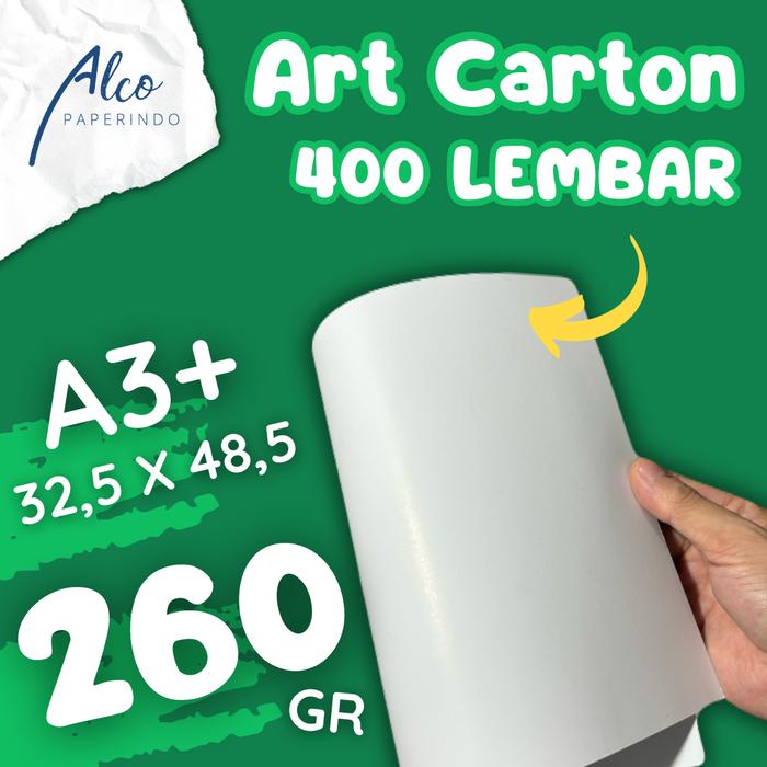 Jual (400 lembar) Art Carton 260gr ukuran A3+ isi 400 - Kota Semarang ...