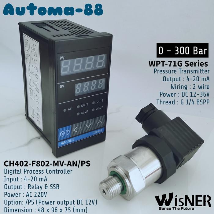 Jual Wisner CH402 AC 220V Digital Pressure Controller Indicator 0 ...
