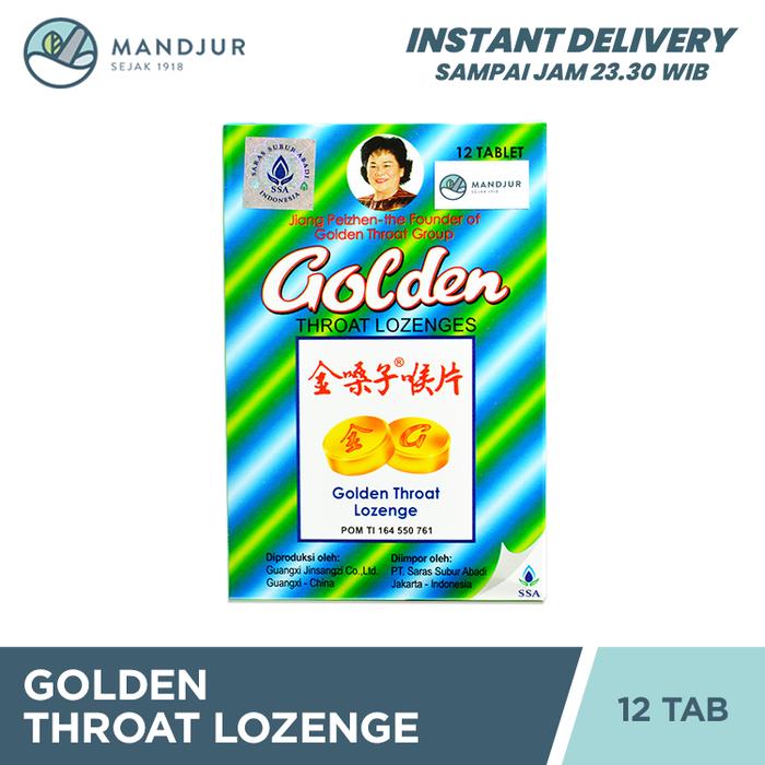 Jual Golden throat Lozenge - Permen Pelega Tenggorokan / Bau Mulut ...