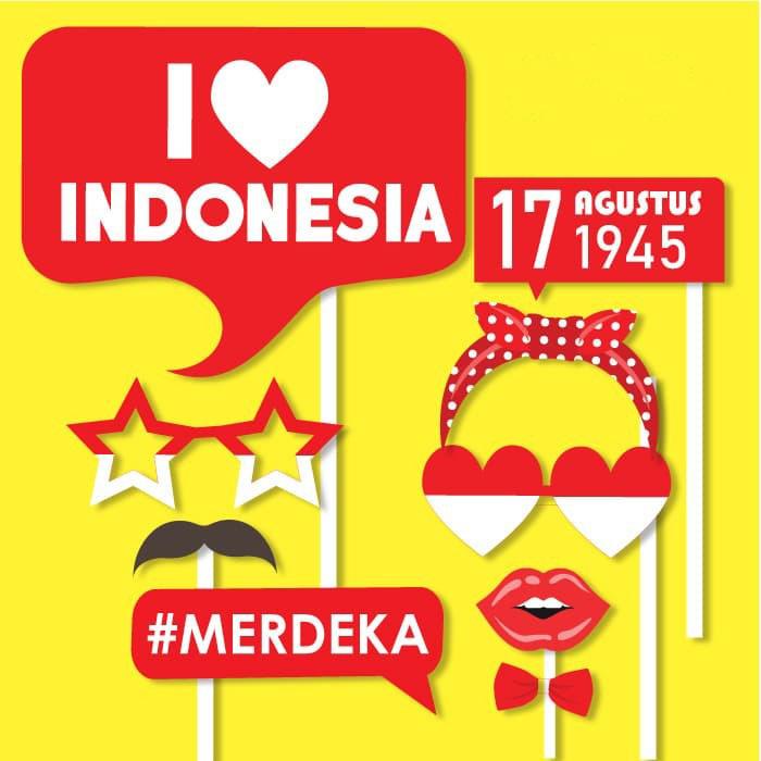 Jual photo booth props HUT RI properti foto hari kemerdekaan indonesia ...