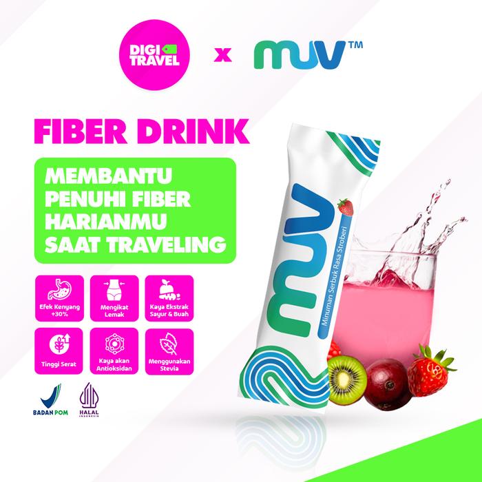 Promo DIGI TRAVEL x MUV Fiber Drink Minuman Tinggi Serat | Minuman Anti ...