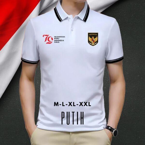Jual POLO SHIRT BAJU KAOS JERSEY BOLA TIMNAS HUT RI KEMERDEKAAN REPUBLIK INDONESIA 79 HOME AWAY ...