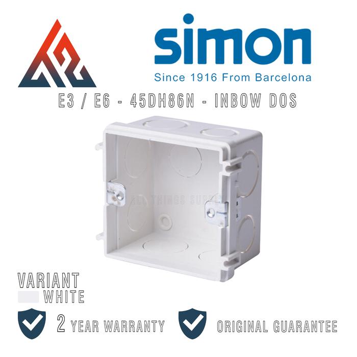 Jual Simon E3 / E6 Inbow Doos 1 Gang Flush Mounting Dus Kotak - 45DH86N ...