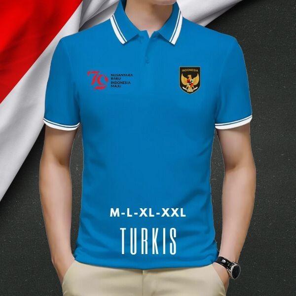 Jual POLO SHIRT BAJU KAOS JERSEY BOLA TIMNAS HUT RI KEMERDEKAAN REPUBLIK INDONESIA 79 HOME AWAY ...