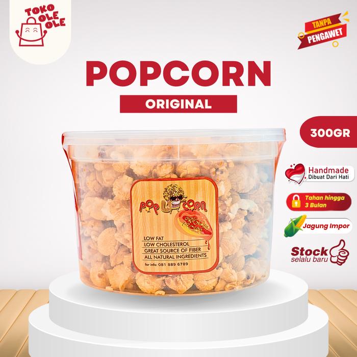 Promo Pop U Corn Popcorn Rasa Original Caramel 300 Gram Kota