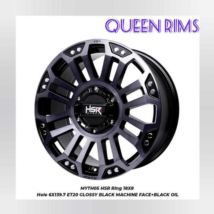 Jual velg pajero fortuner original hsr myth05 ring 20 lubang 6x139,7 ...