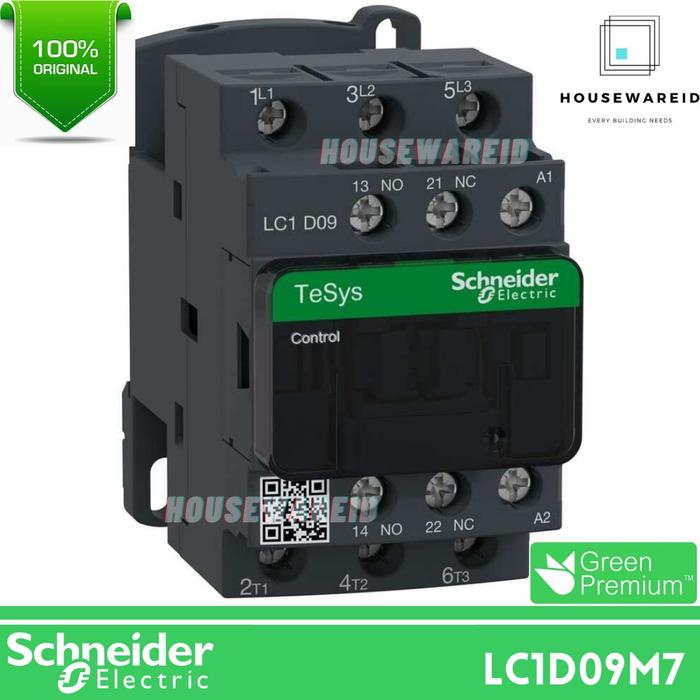 Promo Kontaktor 3p 9a LC1D09 M7 220v / Contactor 3 Phase 9 Ampere ...