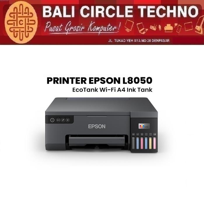 Jual PRINTER WIFI WIRELESS EPSON L8050 EcoTank Wi-Fi A4 Ink Tank - Kota Denpasar - Bali Circle ...
