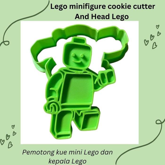 Jual Lego minifigure cookie cutter And Head Lego / Pemotong kue mini ...