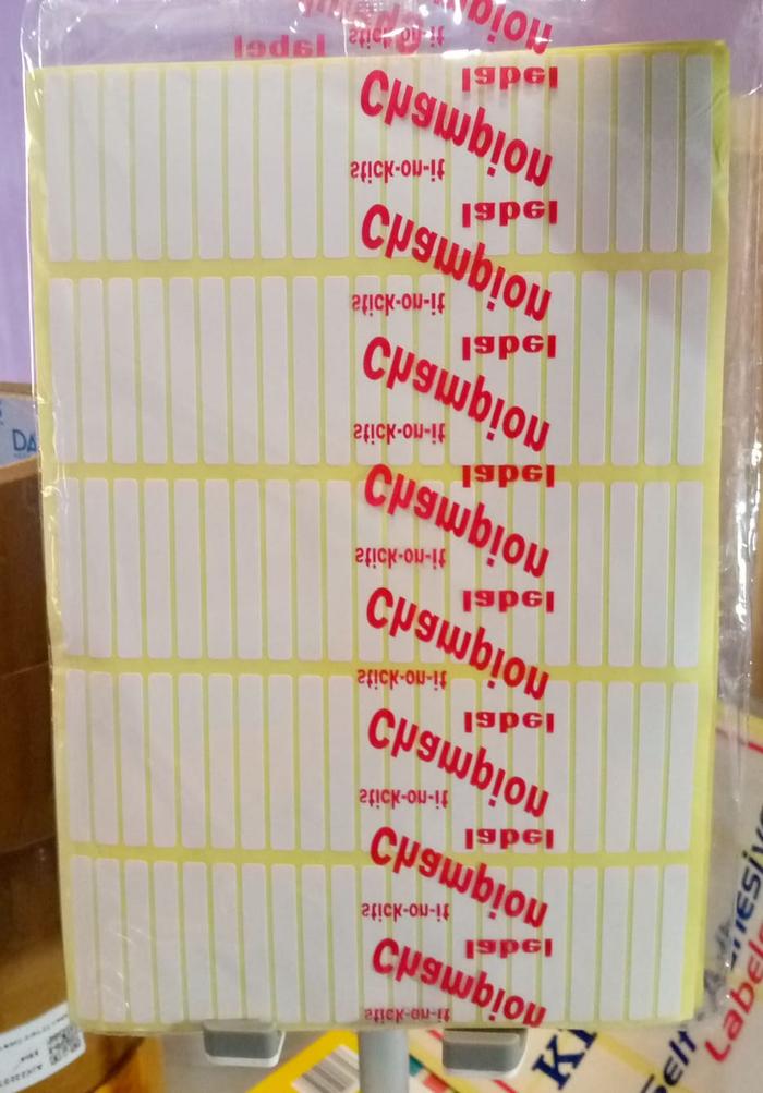 Jual Kertas Label Nama Stiker V-Gen / Kingstone bisa untuk Tipex Kertas ...