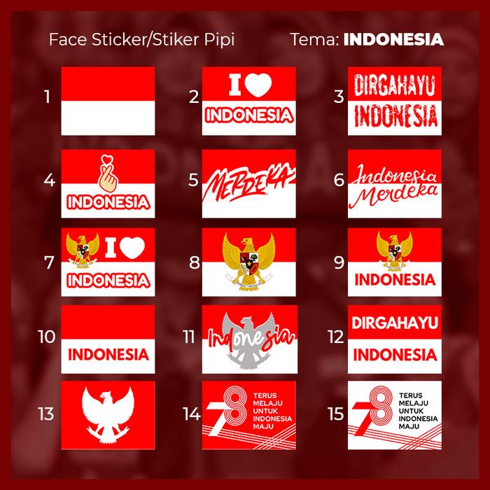 Jual Sticker Pipi Merah Putih Indonesia 100 Pcs Mix Stiker Bendera ...