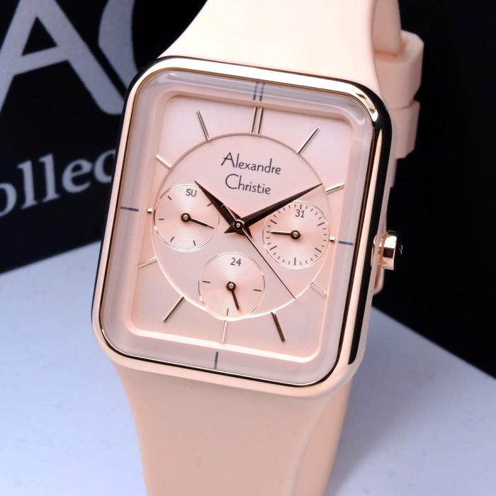 Jual New Jam Alexander Christie Wanita 2744 Peach Original Garansi ...