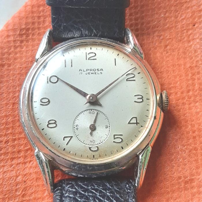 Jual Jam Alprosa sub second manual winding..jam langka dengan bahan ...