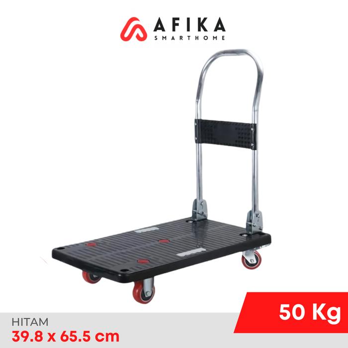 Jual Troli Trolley Pengangkut Barang Lipat Folding Cart Silent Wheel ...