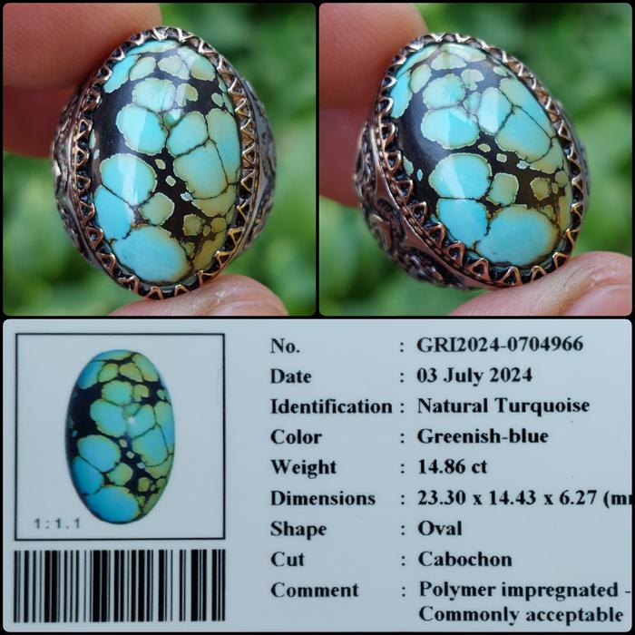 Promo Turquoise Blue Hubei Xinjiang Natural Asli Batu Alam Akik Permata ...