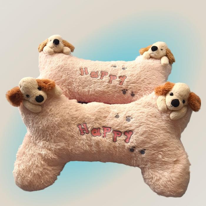 Jual 1set 2 bantal kepala bantal mobil bantal boneka lucu Anjing Doggy ...