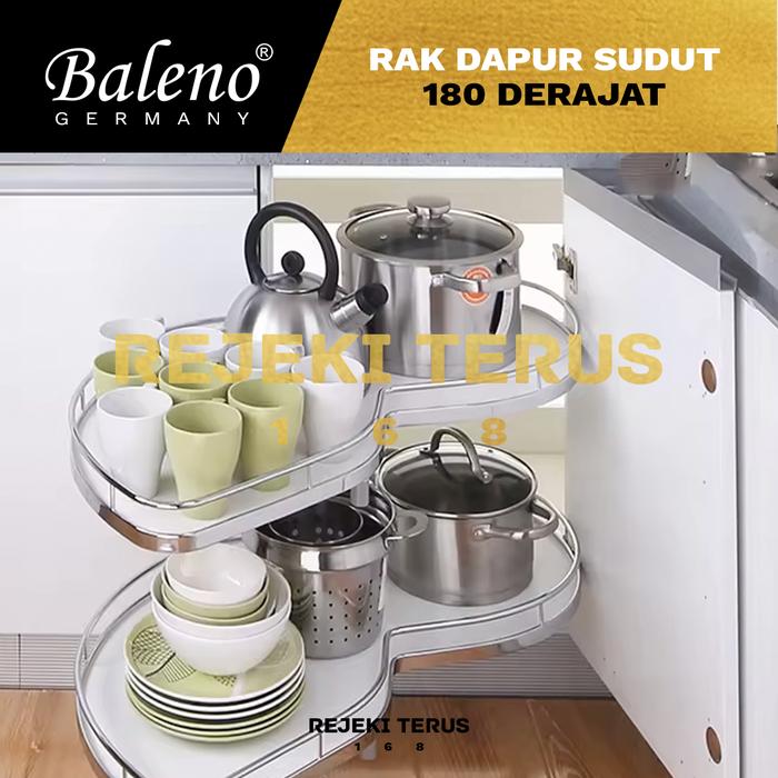 Jual Rak Dapur Baleno Sudut 180 Derajat Putar Serbaguna Panci Wajan 213 ...