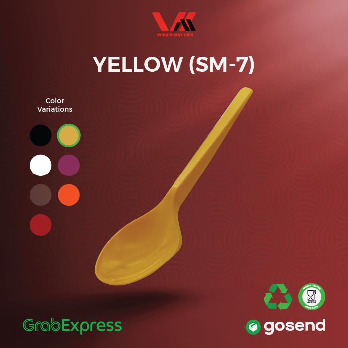 Promo Spoon SM - 7 Sendok Plastik Makan - isi 100 Pcs/Pack - Merah, 25 ...