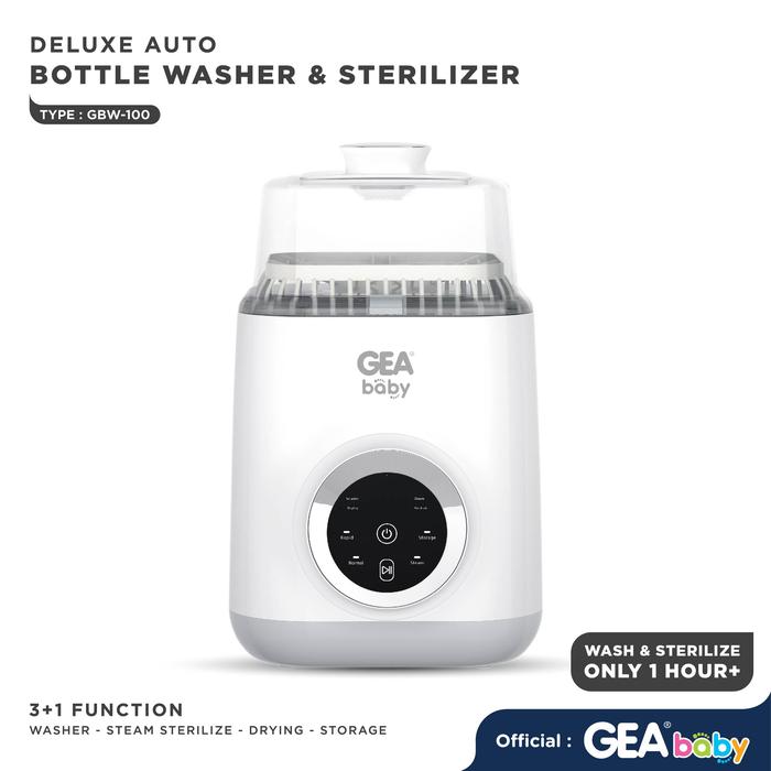 Promo GEA BABY Deluxe Auto Bottle Washer & Sterilizer GBW-100 / Pencuci ...
