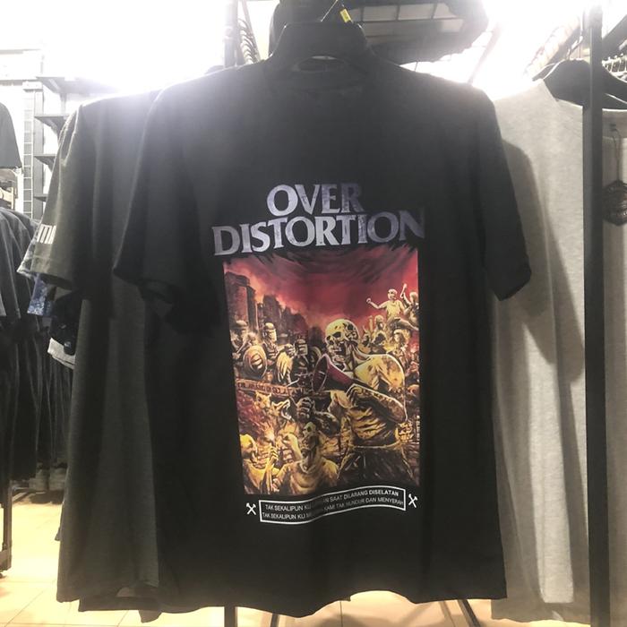 Jual Kaos OVER DISTORTION Tshirt Casual Unisex Cotton T-SHIRT 100% ...